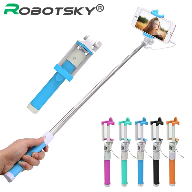 18.5 80cm Mini Portable Selfie Stick For iphone Samsung Smart Phone ...