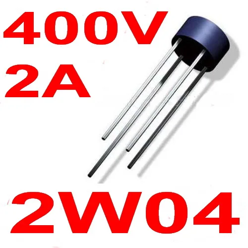 ( 20 pcs/lot ) 2W04, 2A 400V, Bridge Rectifier, UL|bridge rectifier ...