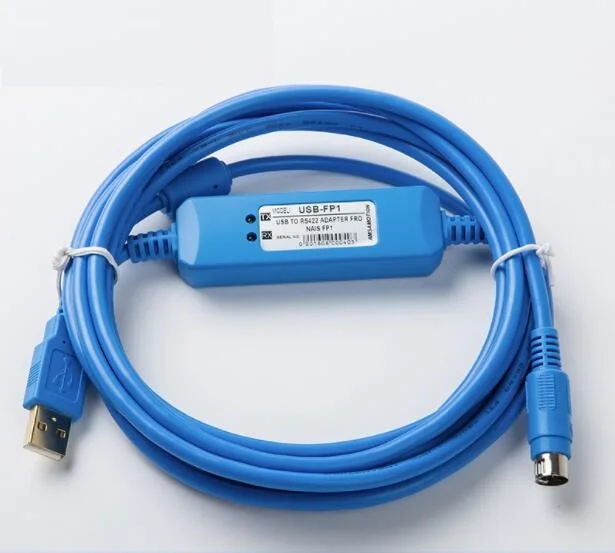 USB-FP1 USB-AFP8550 DFP1-U4 Programming Cable for Panasonic Nais FP1 PLC, 8 Pins Connector