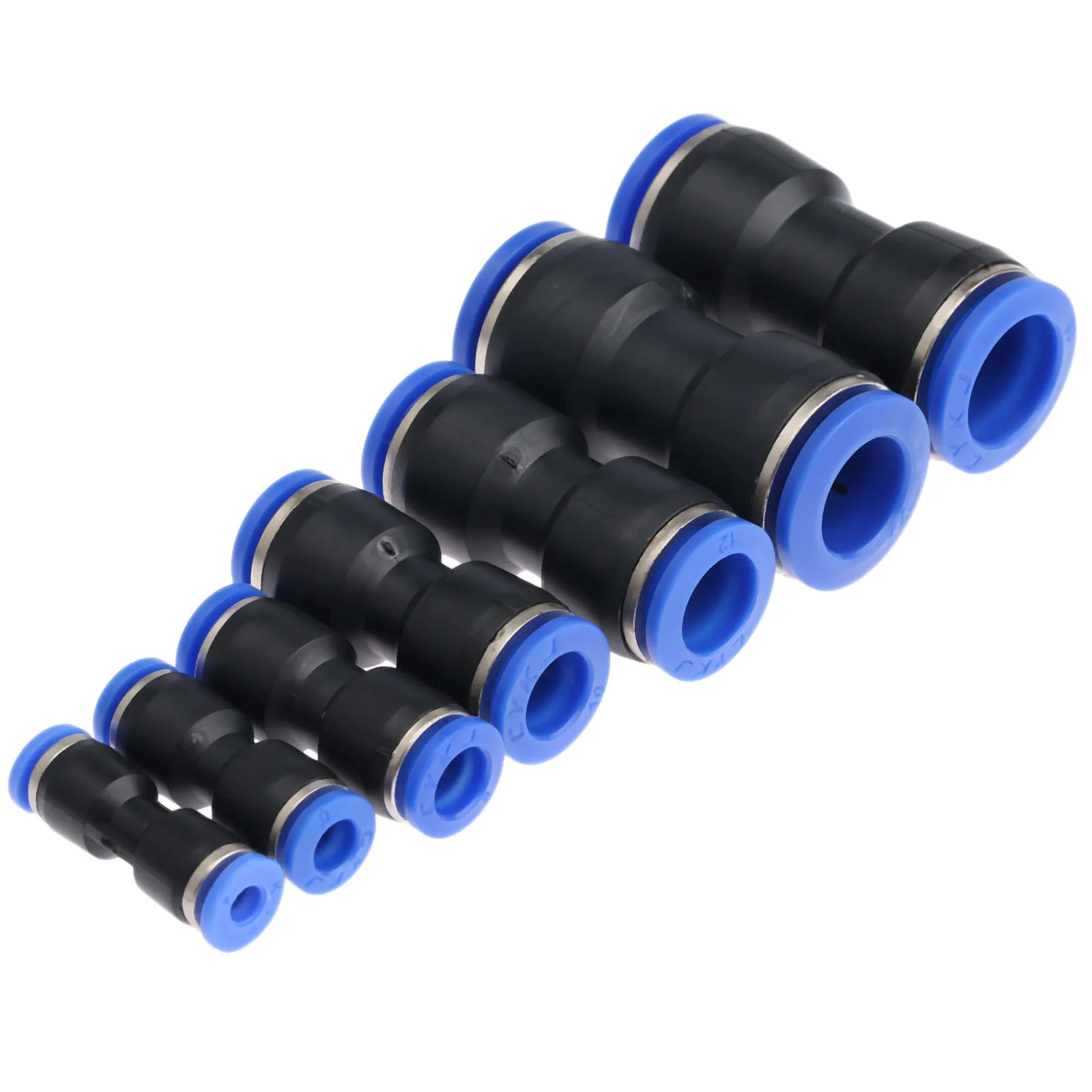 1Pc Pneumatic Straight Union Connectors Push In Pneumatic Fittings For 1Pc Pneumatic Straight Union Connectors Push In Pneumatic Fittings For