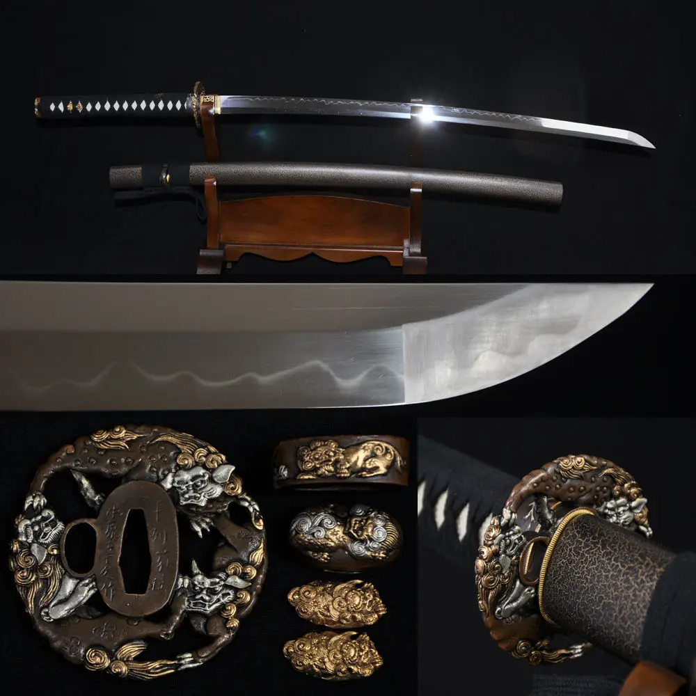 Coustom made japanese real katana sword - thQas