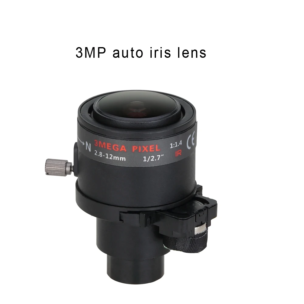 2.8 12mm Auto Iris CCTV LENS, 1/2. 7 "F1.4 m14 montagem da lente, 3 ...