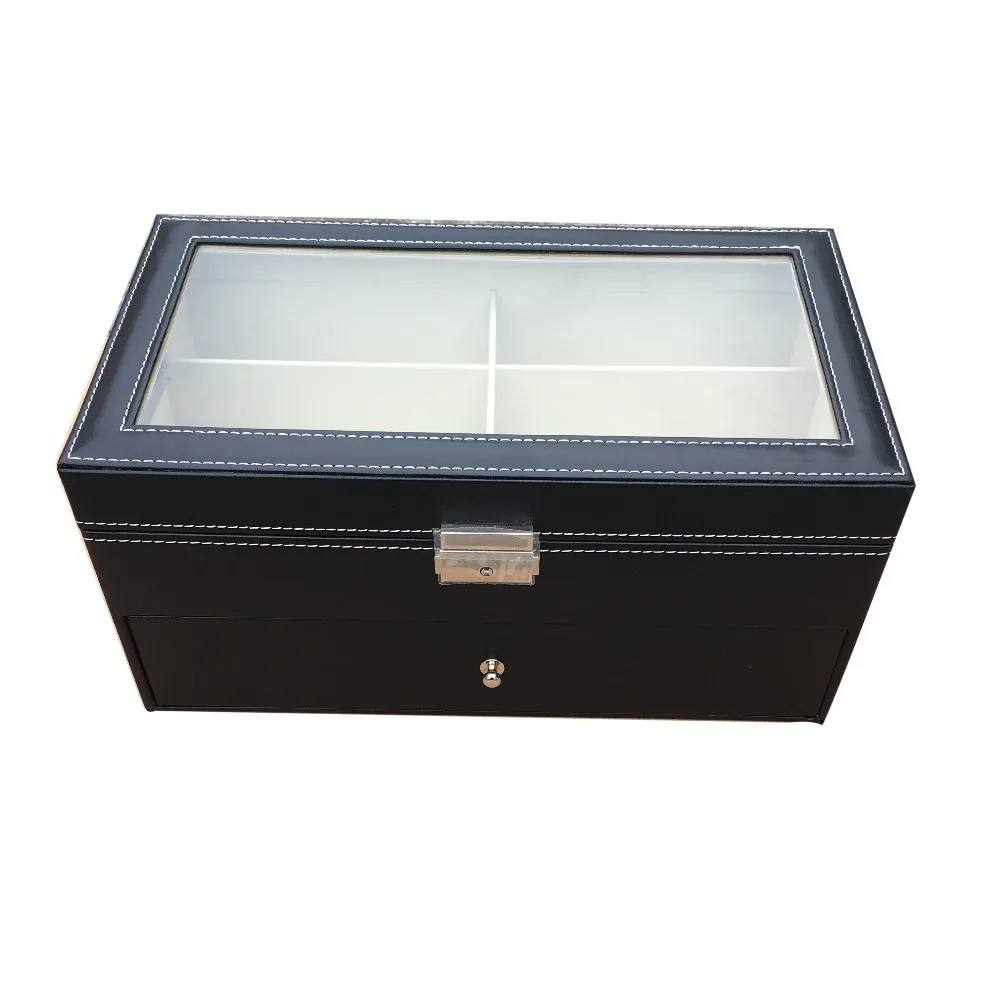 12pcs capacity lockable eyeglass counter table display box sunglass ...
