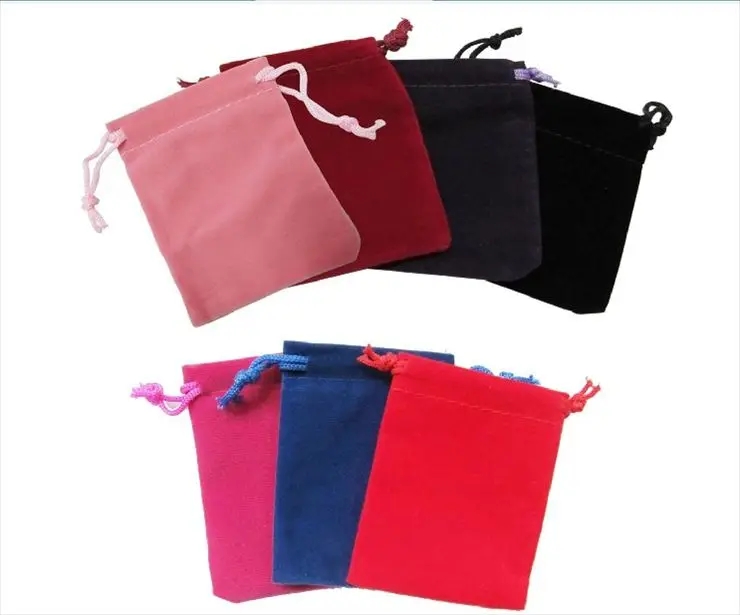 Jewelry Bags Mixed Rectangle velvet pouches nice Wedding Gift Pouches ...