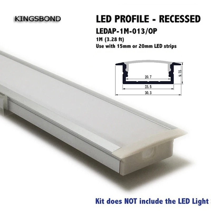Lighting With Recessed Led Strip Housing