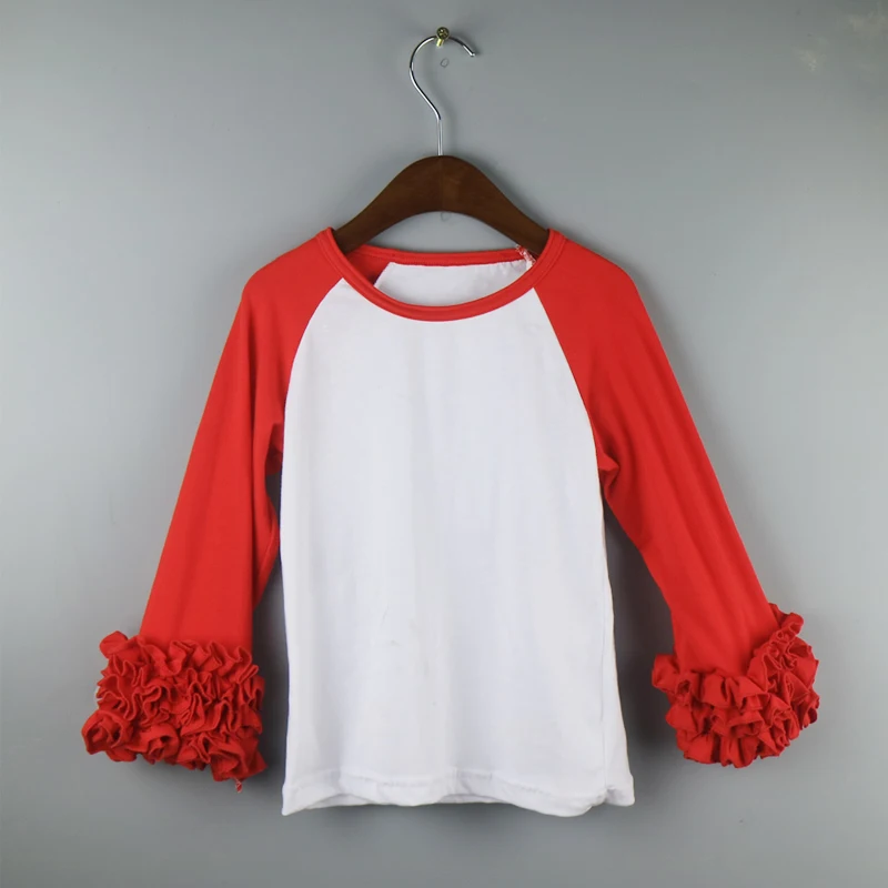 Aliexpress.com : Buy christmas red cotton shirt fashion ruffle t shirt ...