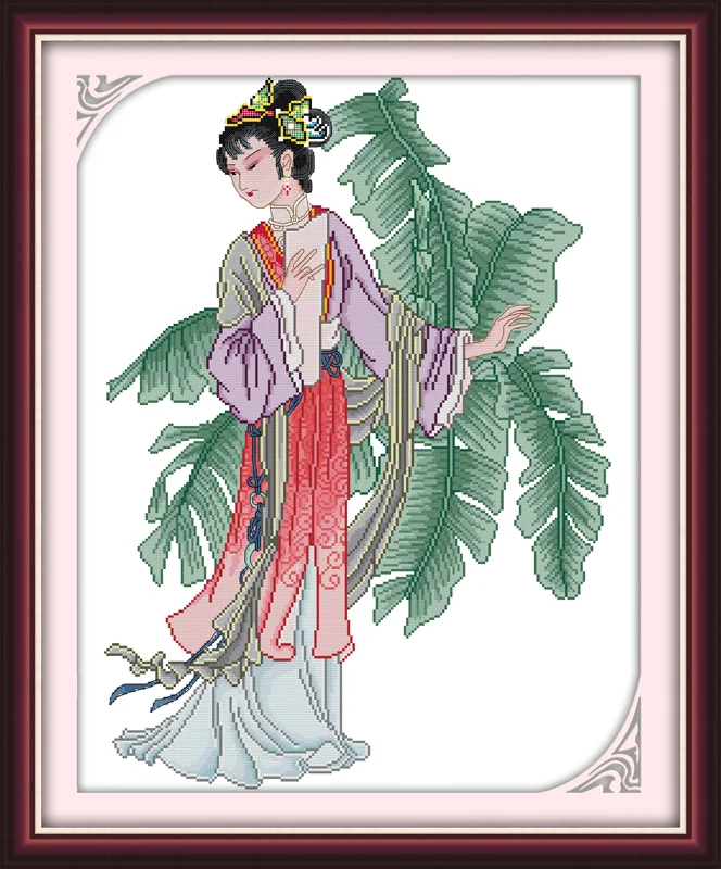 Jia-Yingchun-kit-de-punto-de-cruz-para-personas-lienzo-estampado-con ...