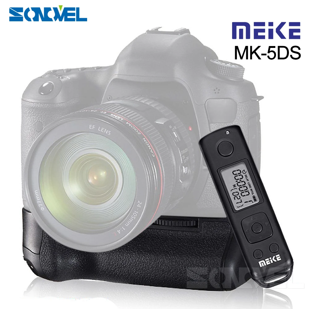 MEIKE MK 5DS R 2.4G Wireless Replacement Vertical Battery Grip Holder ...