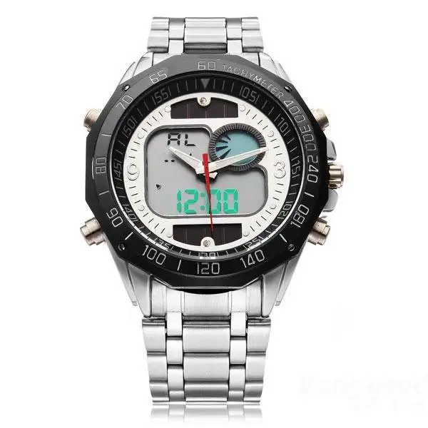 2015 New Solar Energy Watch Men's Digital Sports LED Watches Men Solar ...