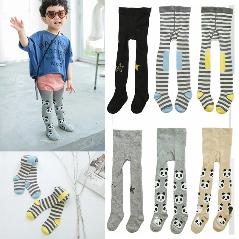 2018 Novo Algodão Meninas Collants Meia calça Infantil Criança ...