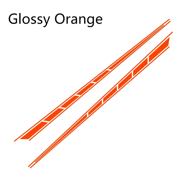 2Pcs/Lot 300X14cm Both Sides Stickers Tuning Style Side Strip Bumper ...