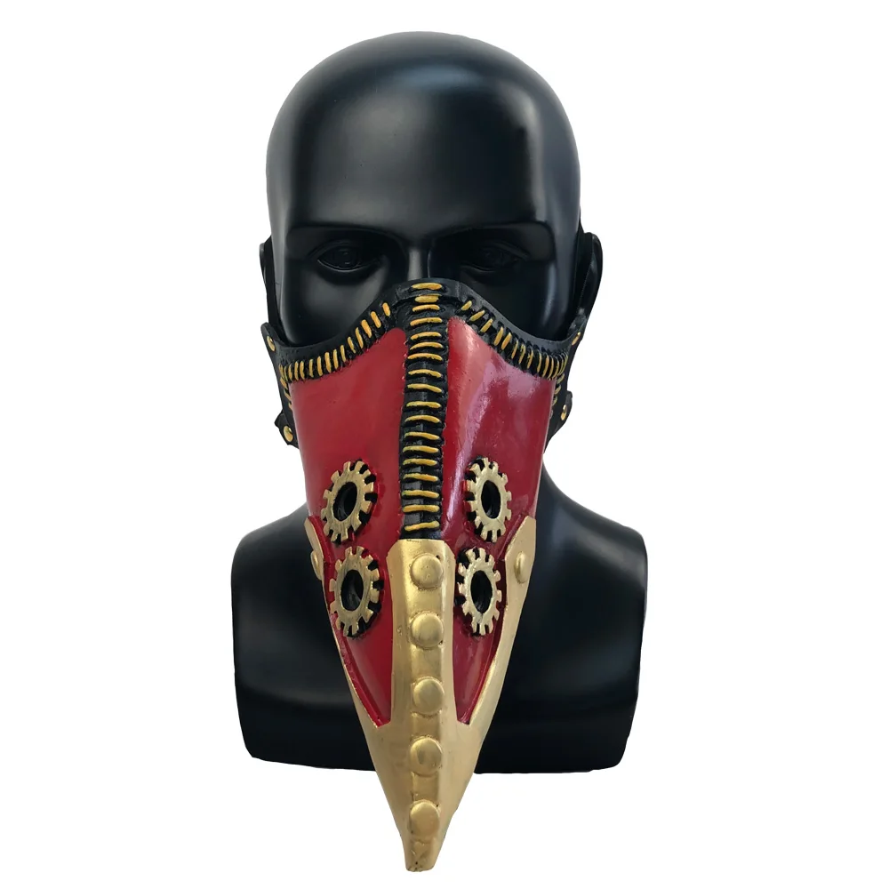 Anime My Hero Academia Overhaul Mask Cosplay Crow Mouth Plague Doctor ...