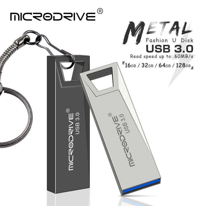 High-Speed-USB-3-0-Metal-Flash-Drive-16gb-32GB-64GB-128GB-Pendrive ...