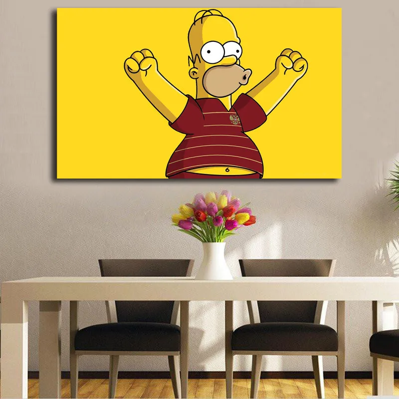 Homer Simpsoning Wallpaper Wall Art Canvas Posters Print Painting Wall ...