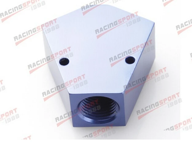 3/8" in 3/8" out Female Y Block Fitting with 1/8" npt gauge port YBLK ...