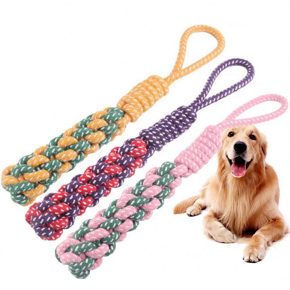 2019 New Cotton Rope Pet Dog Toys For Golden Retriever Large Dogs ...