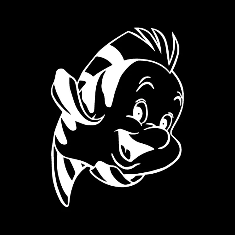 Flounder Stencil Little Mermaid