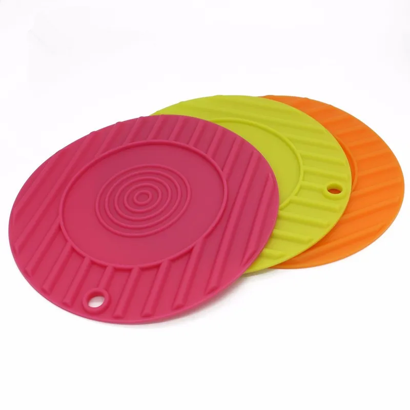 High Quality Round Silicone Pot Mat Silicon Pot Holder Non Slip Trivet ...
