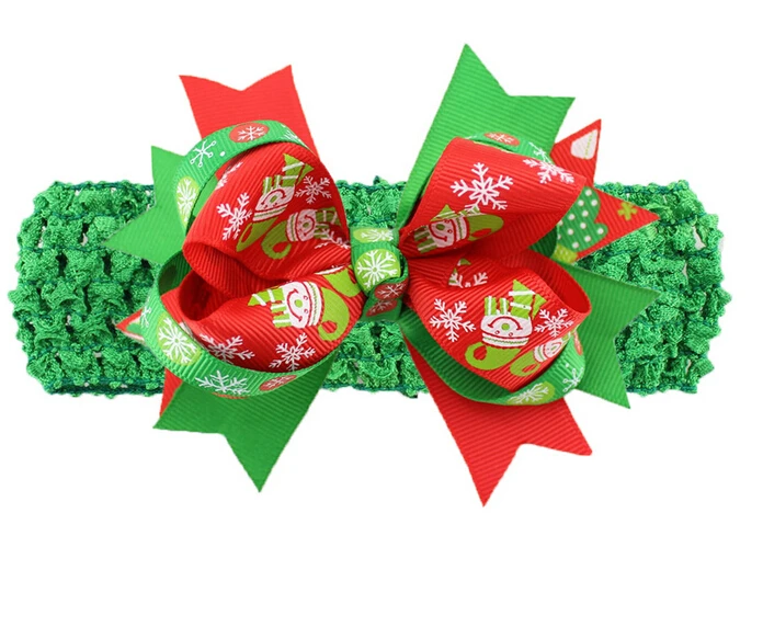 New ribbon bow headband kids ribbow bow head band christmas gift ...