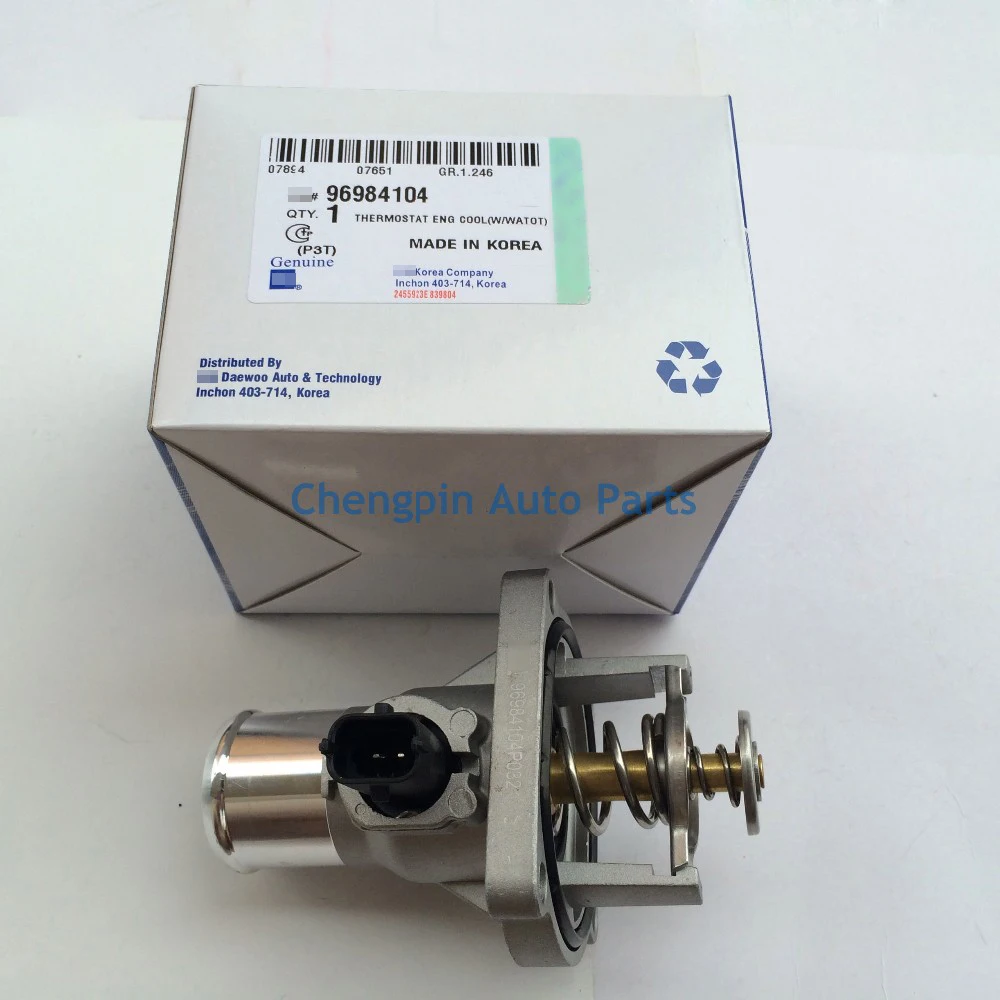 (2pcs/lot) Engine Coolant Thermostat Assembly OEM# 96984104 Thermostat ...
