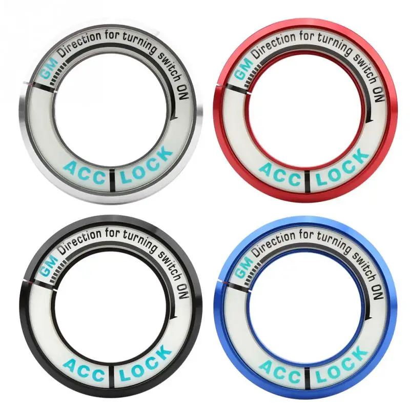 Car Luminous Ignition Switch Ring Circle Key Hole Cover Trim decoration ...
