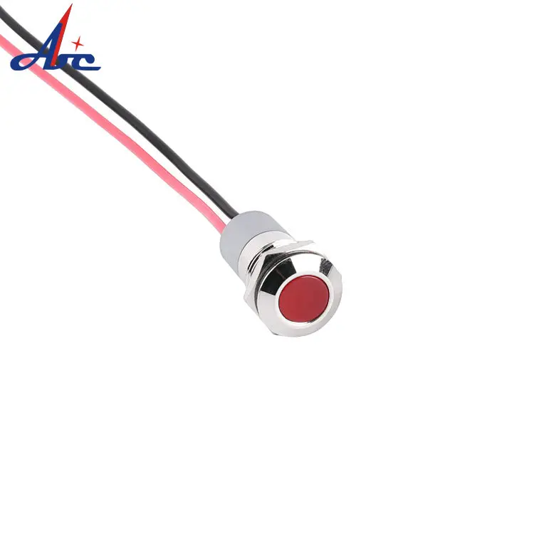 12mm 12v Led Pilot Lamp 150mm Cable Metal Ball Mini Boat Light ...