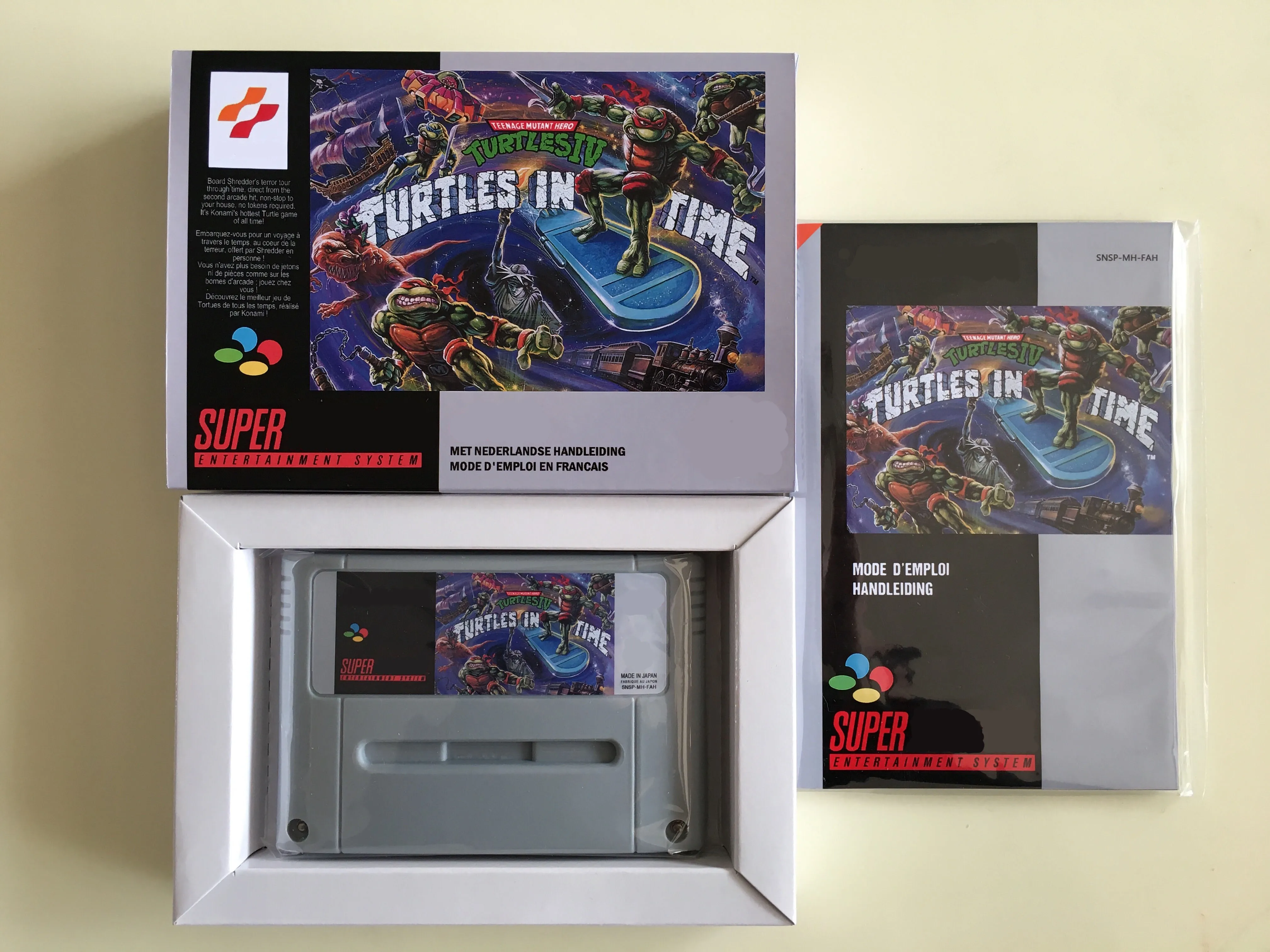 16Bit Games ** Teenage Mutant Hero Turtles 4 Turtles in Time ( French ...