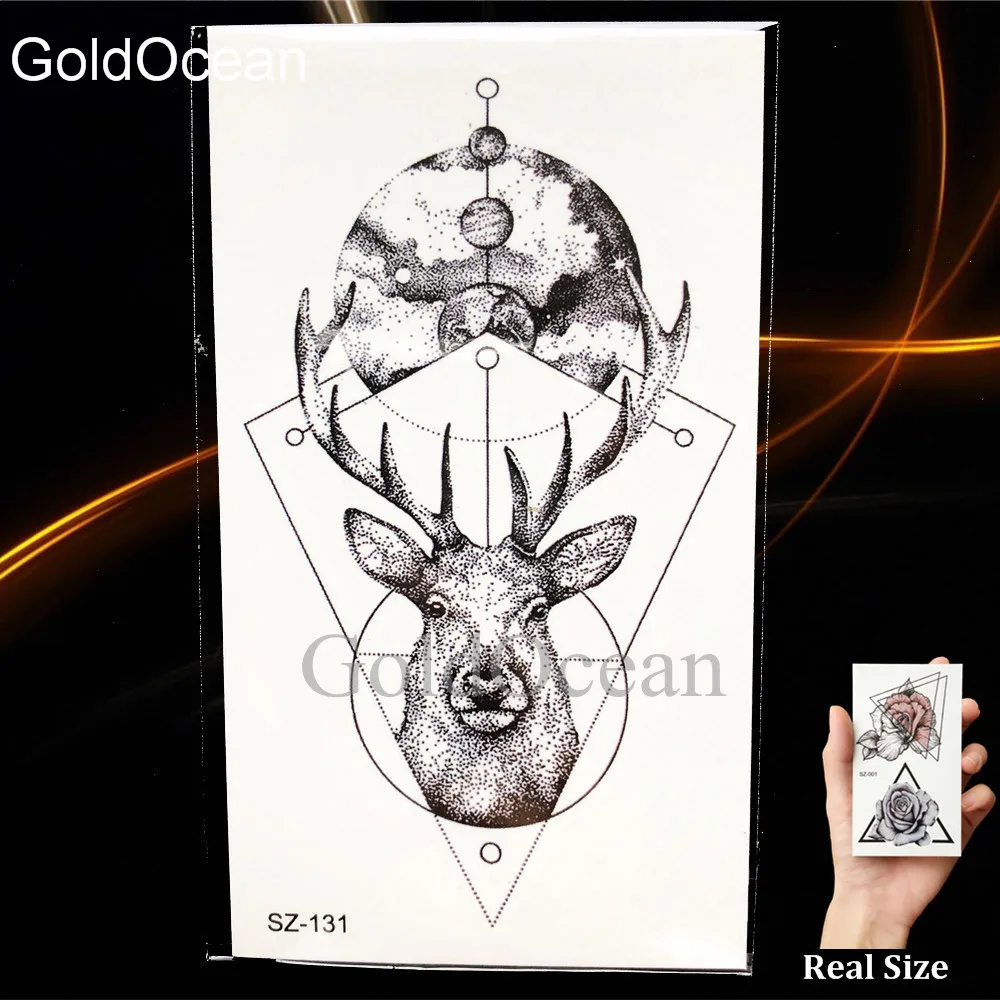 Evil Deer Head Tattoos