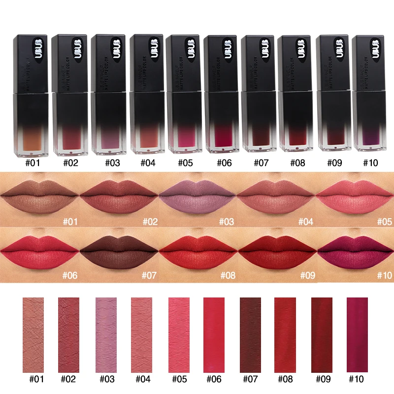 Brand-Makeup-Liquid-Lipstick-Matte-Lips-Ruby-Rose-Lipstick-Rouge-A ...