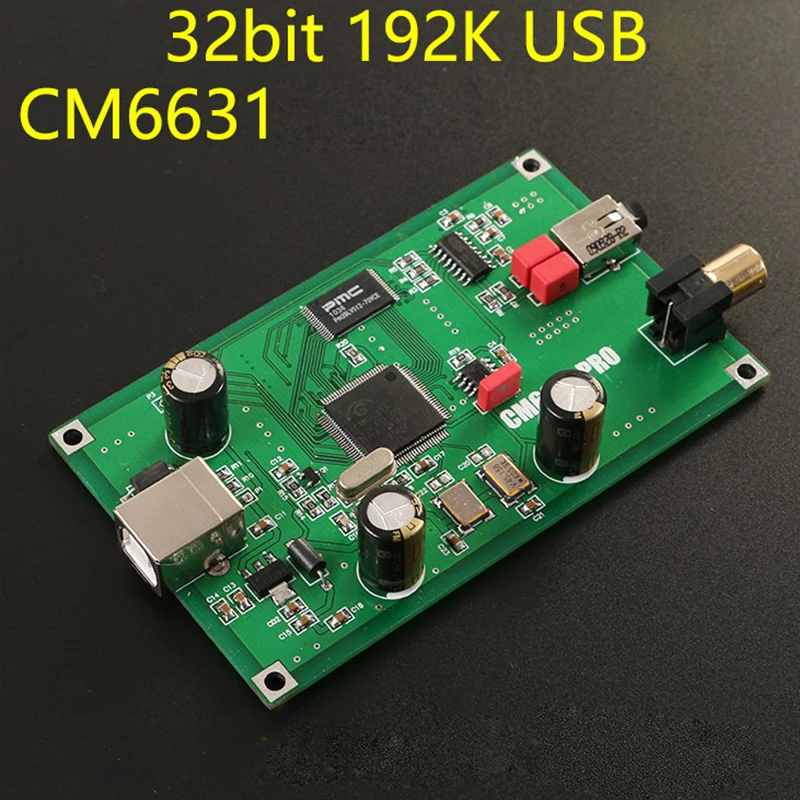 새로운 2017 CM6631A 디지털 인터페이스 USB I2S/SPDIF 동축 출력 32/24Bit 192 천개 사운드 카드 ...