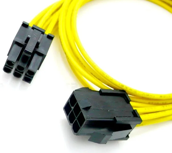 Graphics 6pin extension cable 6pin to 6pin wire harness 6 Pin Male To ...