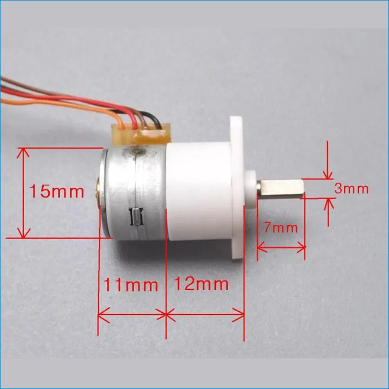 5V Micro ausgerichtet schrittmotor Reduktion verhältnis 100:1, Miniatur ...