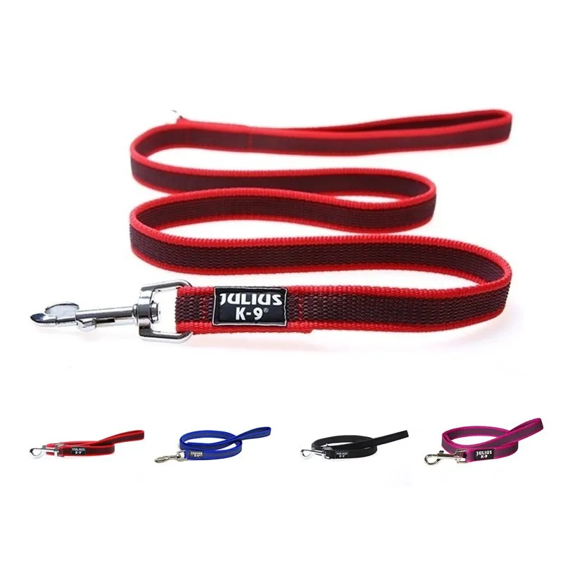 K9 Nylon Rubber Large Dog Leash Anti Skid Pet Traction Rope 100CM 120CM ...