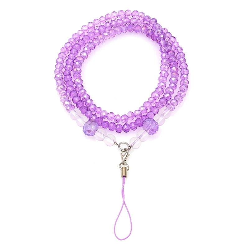 Universal Mobile Phone Straps Key Chain Pearl Crystal Artifical 45cm ...