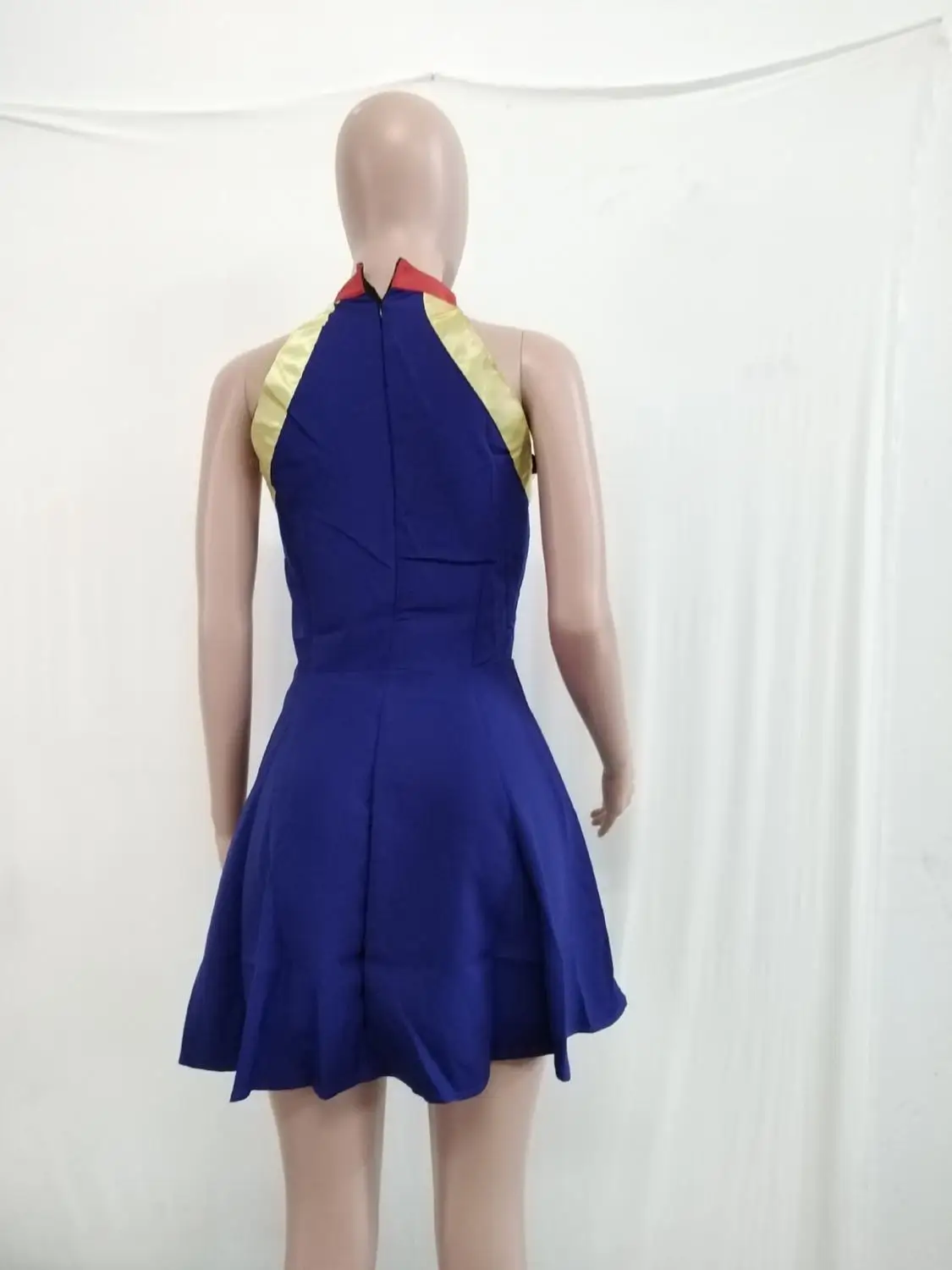 Cosplay Superhero Captain Marvel Dress Sexy Fashion Summer Casual Dress ...