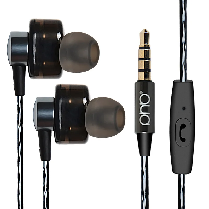 EP012 double action coil in ear headset With microphone Wired headphone ...