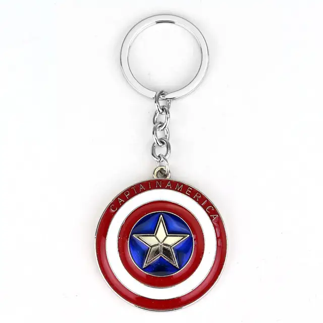 Marvel Movie Captain Marvel Keychain Ms. Marvel Carol Danvers Shield ...
