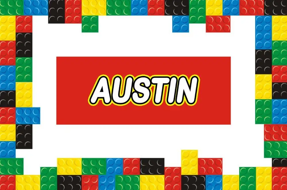 Custom Lego BUILDING BRICKS Birthday Colorful photo backdrop High ...