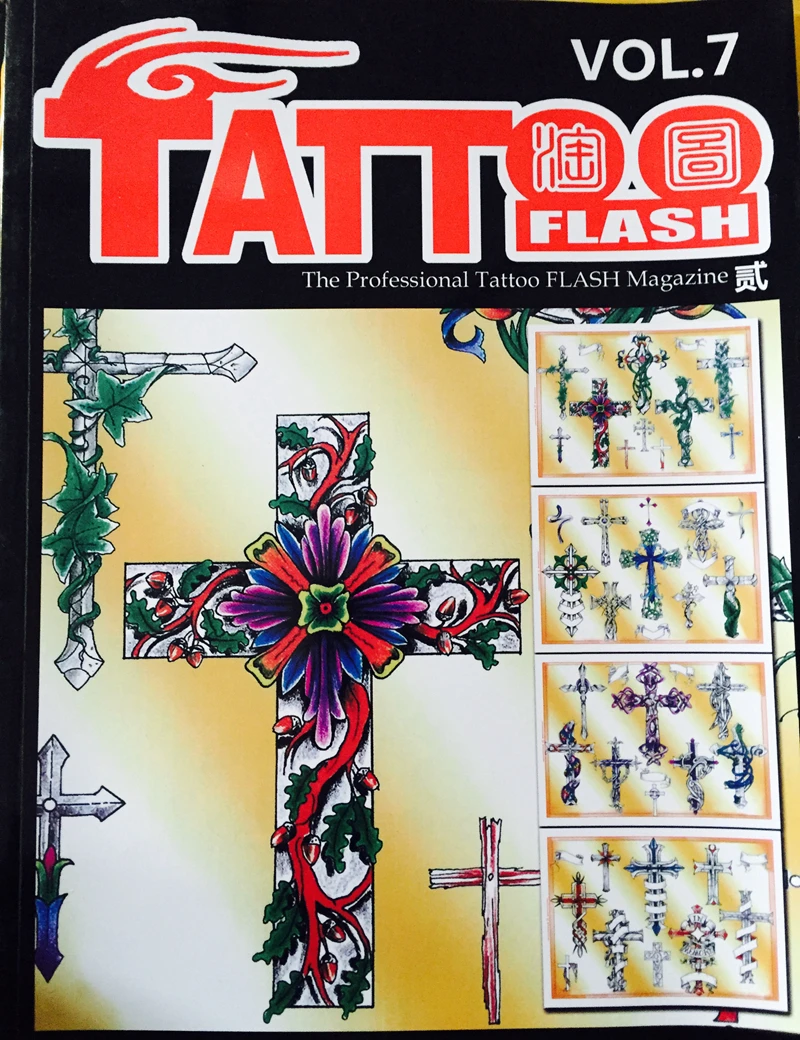 Professional Tattoo Flash Magazine Book A4 40 page Sketch Tattoo Design ...