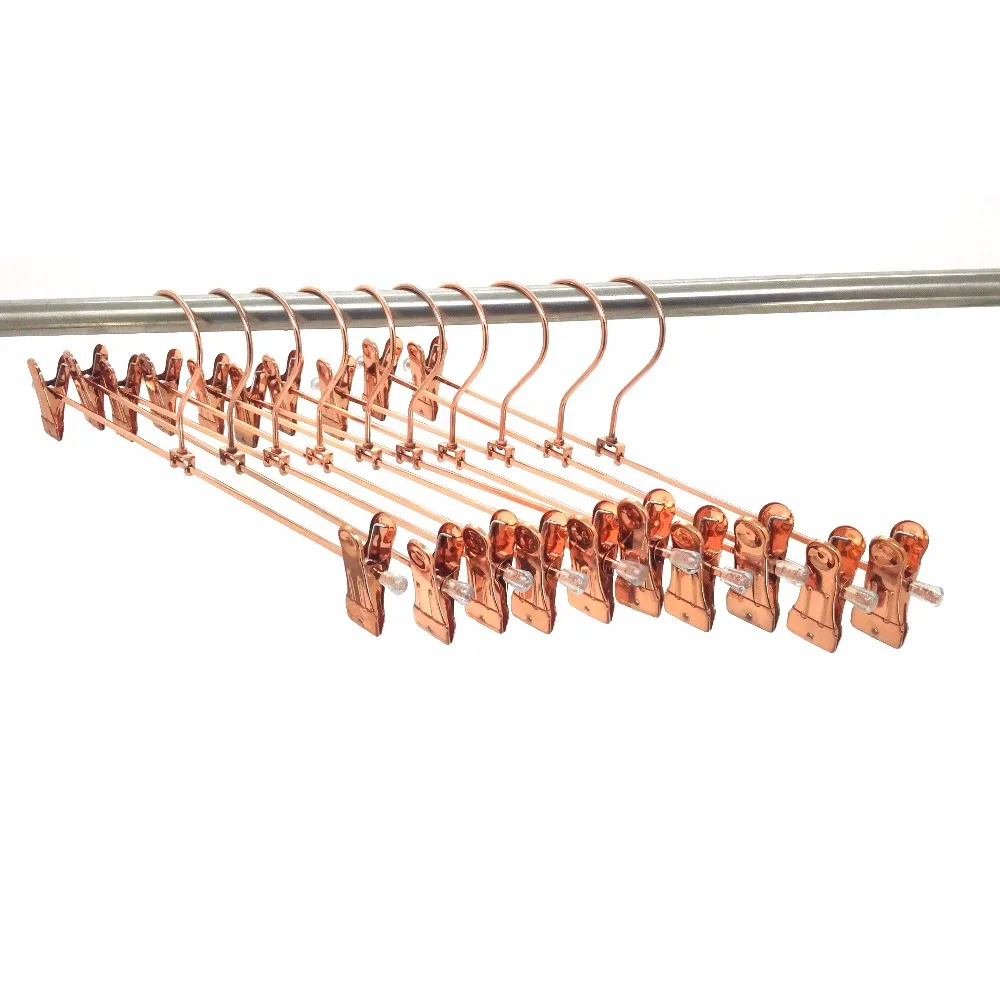20PS Copper Gold Brass Pants Hanger for Skirt Slacks and Trousers ...