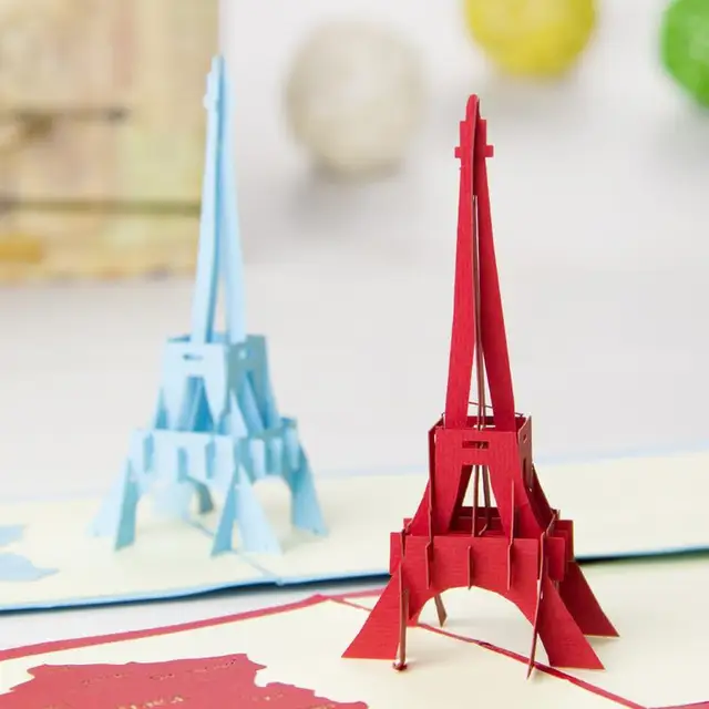 3d Origami Eiffel Tower