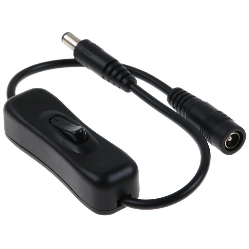 1 Pcs High Quality 12V In line On/Off Switch With Male/Female 2.1mm/5 ...