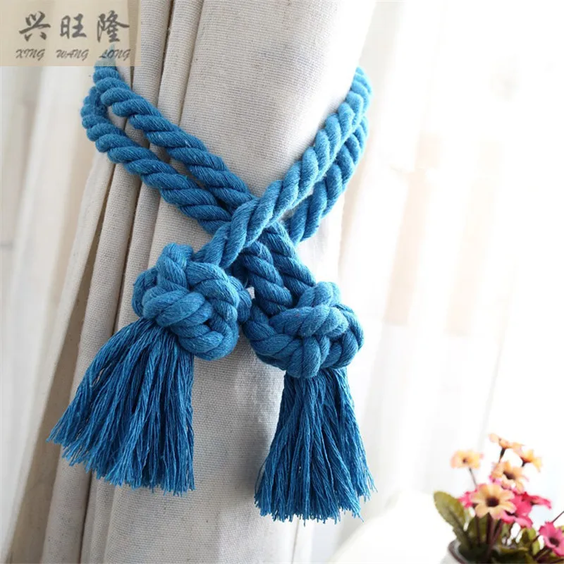 XWL-1-Pair-70cm-Length-Pure-Cotton-Curtain-Hanging-Belts-Lashing ...