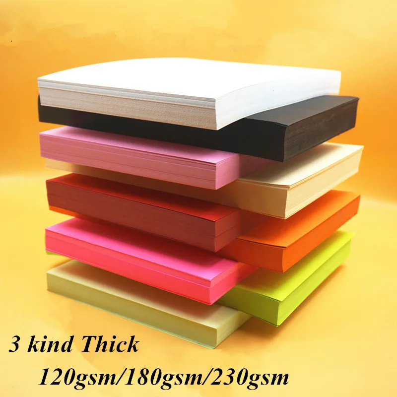 A4 120g/180g/230g 3 kind Thick Color Kraft Paper Paperboard Cardboard ...