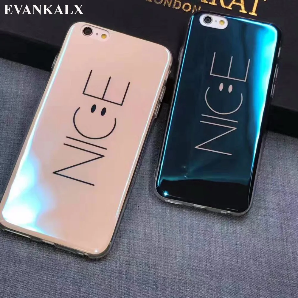 EVANKALX Blue Light Case For iPhone 7 Blu Ray Mirror Soft Case For ...