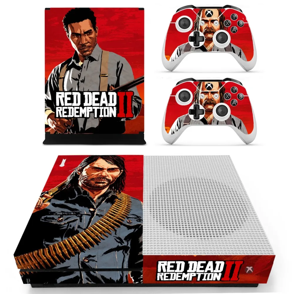 Red Dead Redemption 2 Skin Sticker for Xbox One S Console and ...