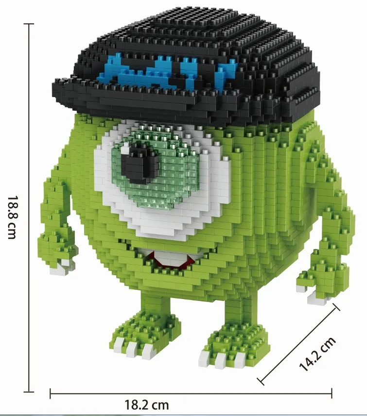 Hot Offer Mini Blocks Big size Cartoon Model Aliens Building Toy Anime ...