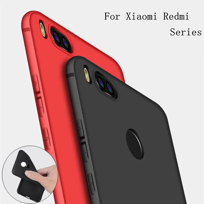 Ultra Thin Black Matte Soft Silicon TPU Cover Case for Xiaomi Mi 5X A1 ...