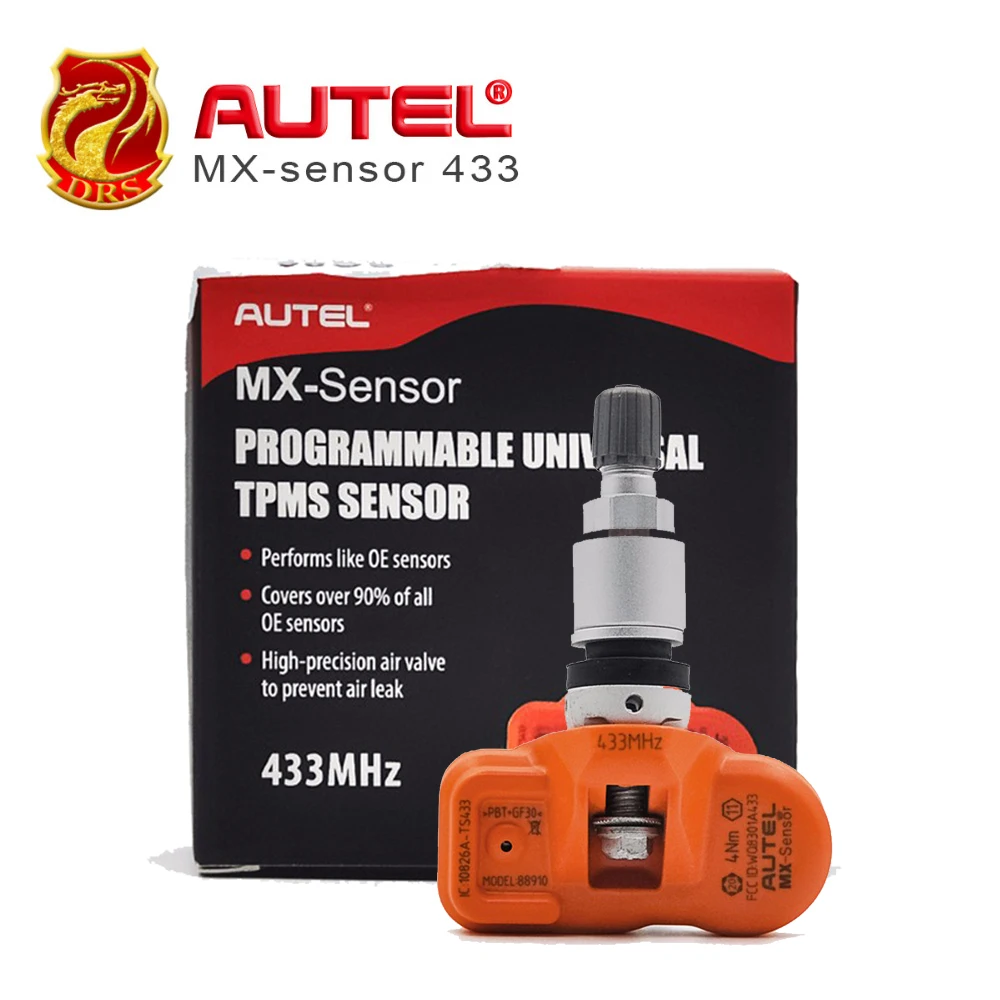 4pcs/lot Autel MX Sensor 433MHZ Programmable Universal TPMS Sensor ...