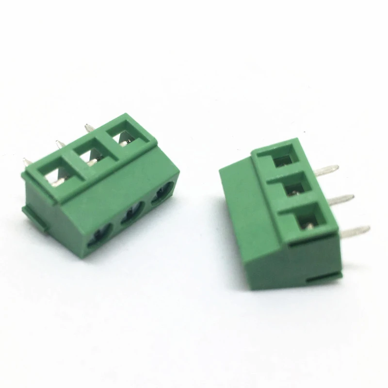 500Pcs PCB 나사 터미널 블록 커넥터 KF127 5.0 3P KF127 3P 300V 10A 나사 3Pin 5.0MM 간격 연결 단자 블록|terminal block ...